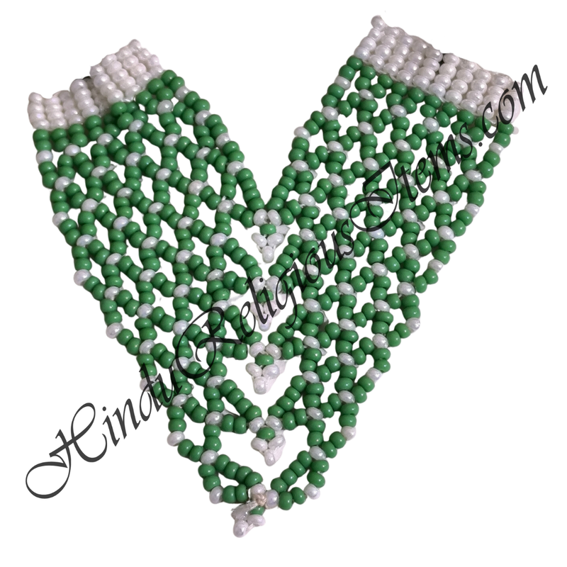 Coloured Moti Mala With White Moti