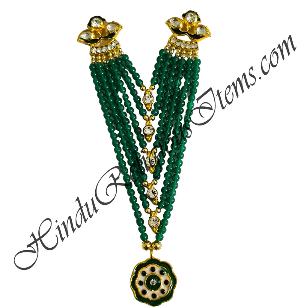 Premium Quality Six Layer Colour Moti Mala With Flower Shape Pendant